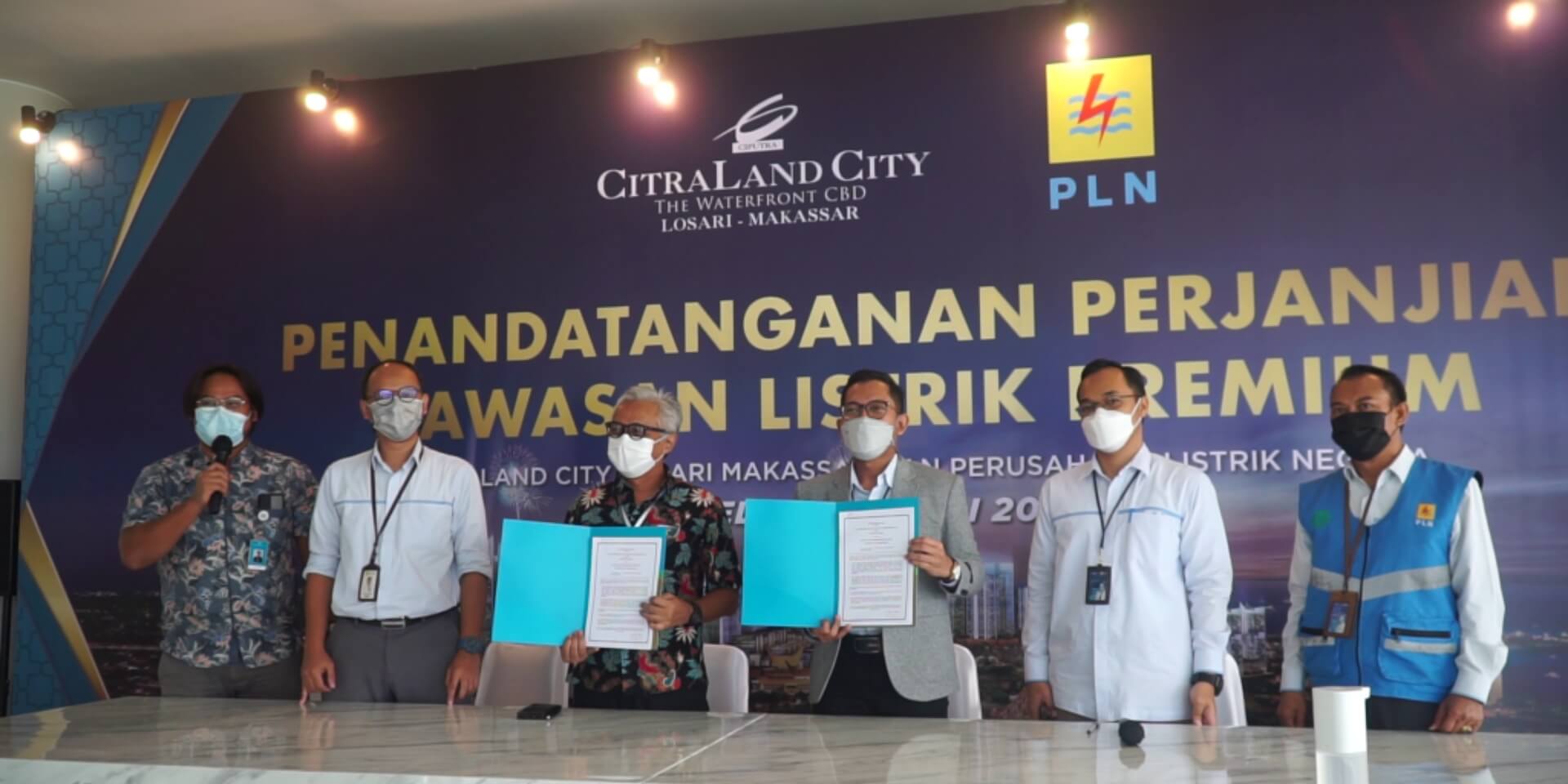 Penandatanganan Perjanjian Kawasan Listrik Premium - CitraLand City Center Point Indonesia